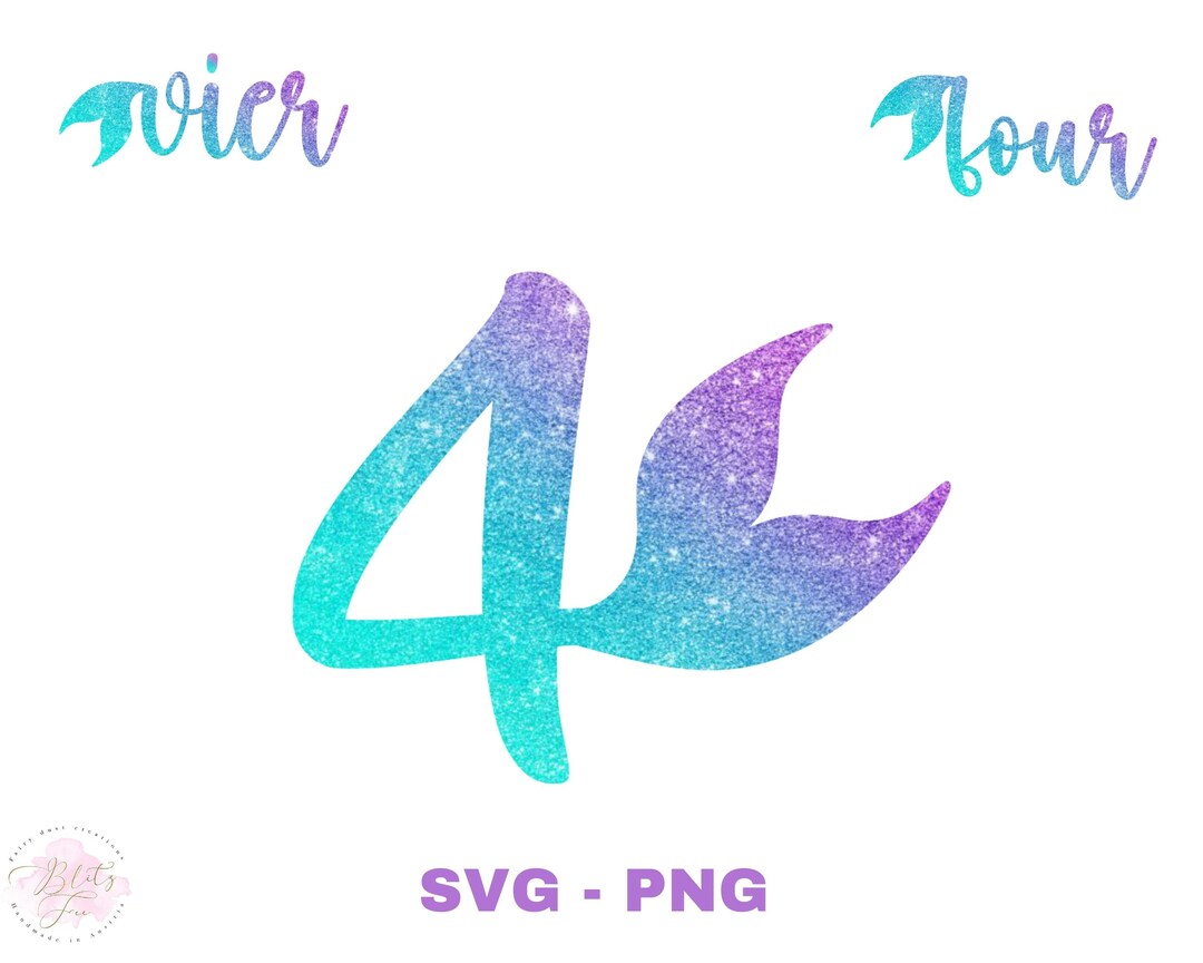 Mermaid Fourth Birthday | 4 Birthday | Vierte Geburtstag | Meerjungfrau ...