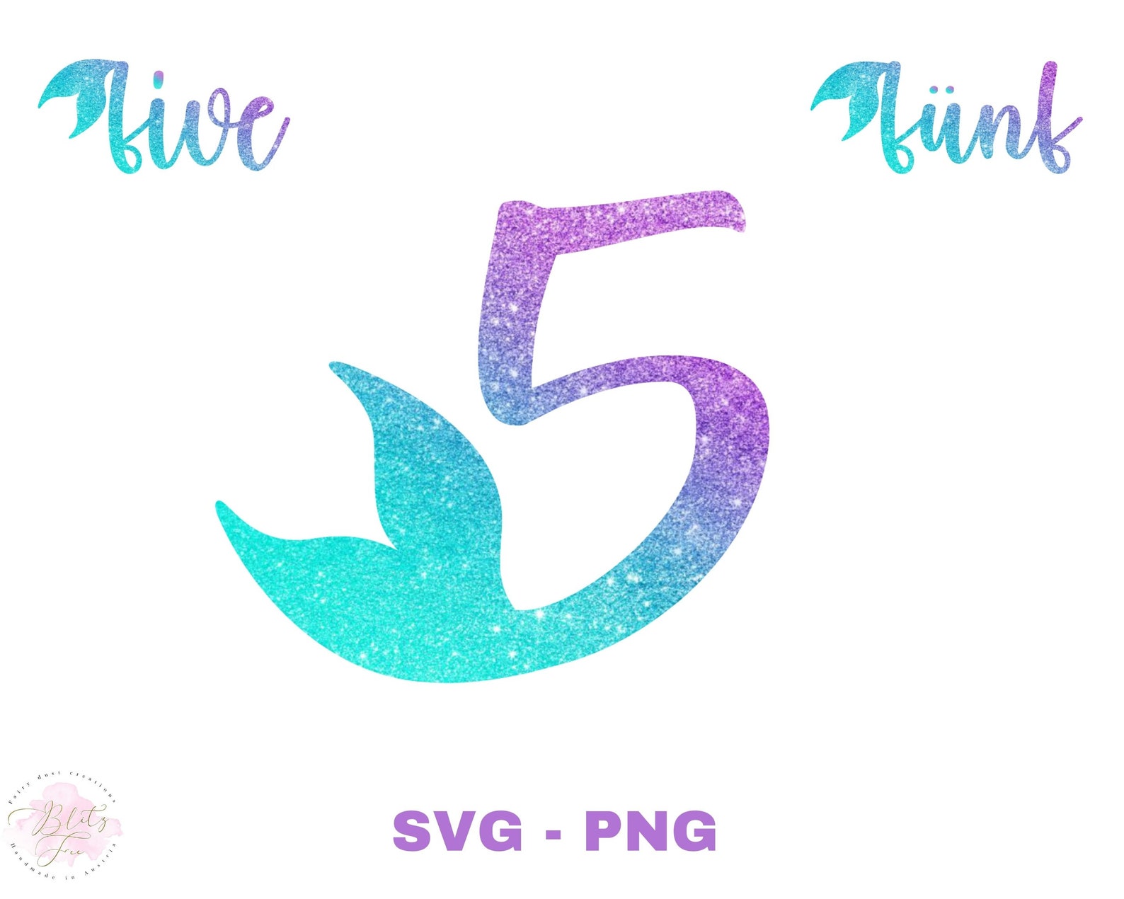 Mermaid Fifth Birthday | 5 Birthday | Fünfte Geburtstag | Meerjungfrau ...