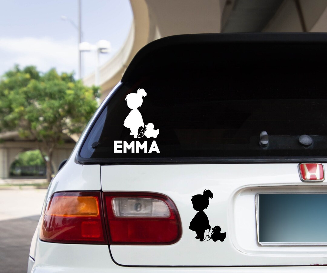 Mädchen Aufkleber Autoaufkleber Personalisiert Bumper Decal Baby on ...