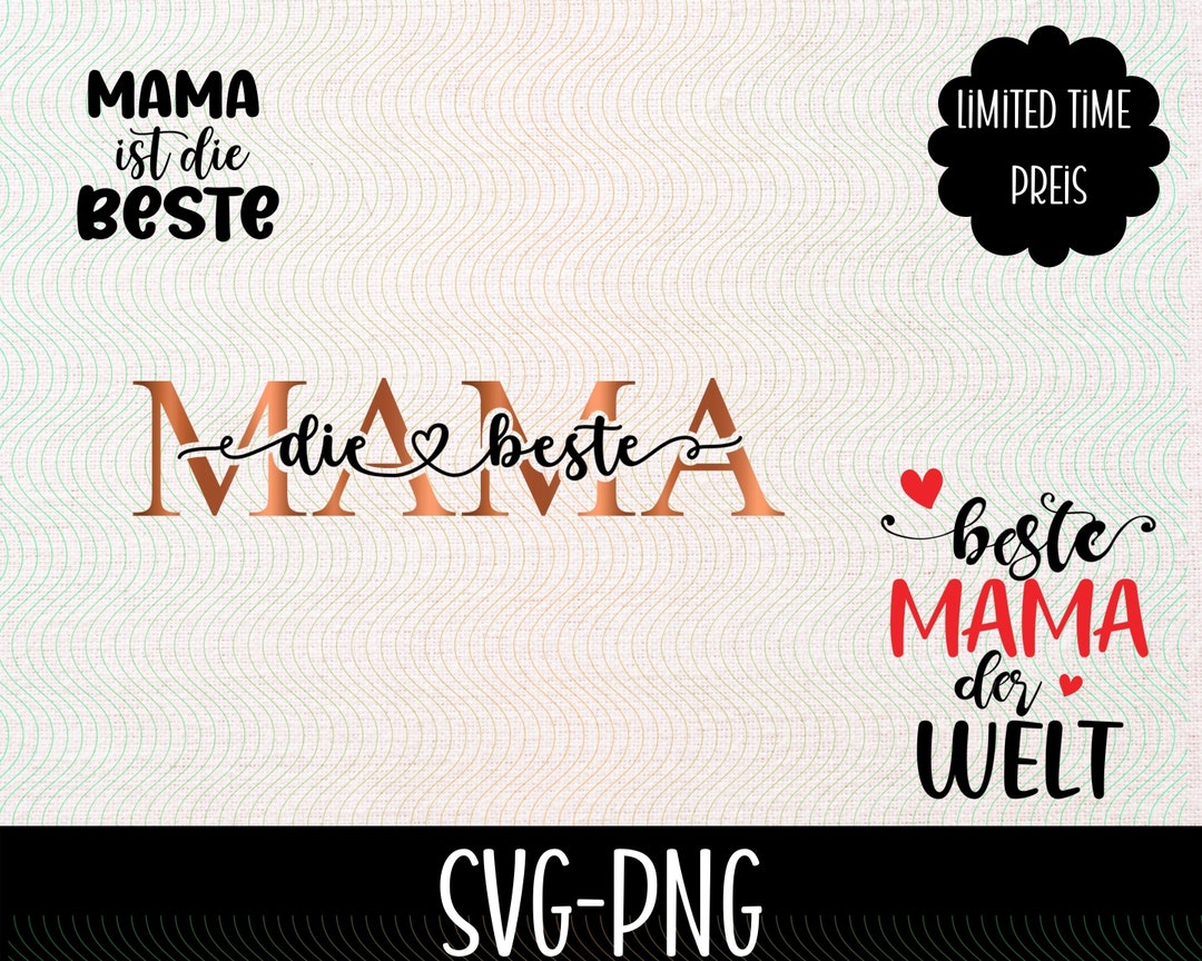 Muttertag Plotterdatei | Mama Plotterdatei | Die Beste Mama Aufkleber Sticker Zum Selbst ...