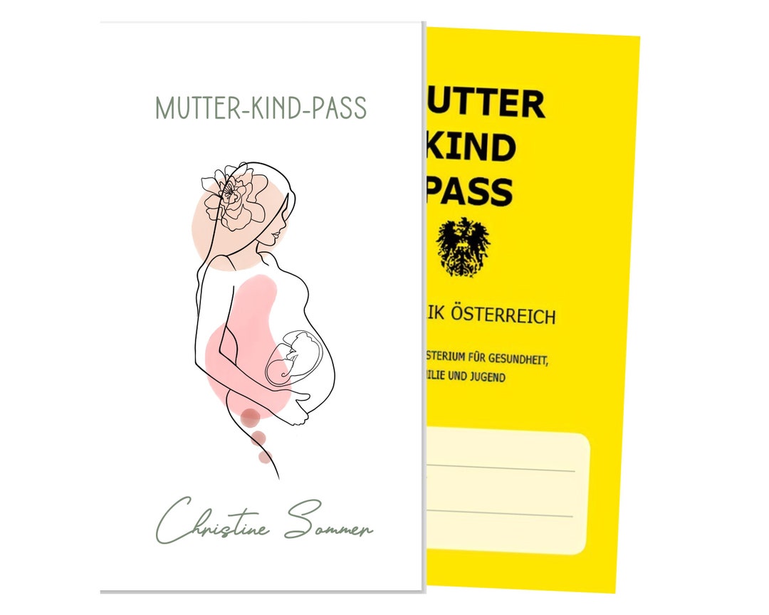 Mutterpasshülle Personalisiert Mit Namen, Mutter Kind Pass Hülle ...