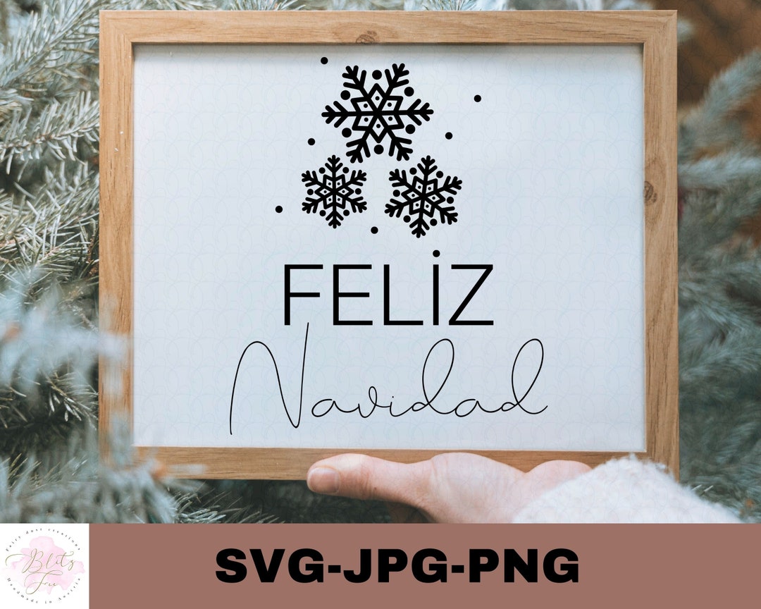 Feliz Navidad | Spanish Christmas | Plotterdatei | Winter Aufkleber ...