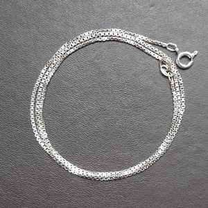 A Vintage 19 Inch Silver Box Link Pendant Chain - Etsy
