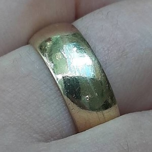 A Vintage 9ct Gold Wedding Ring - Etsy