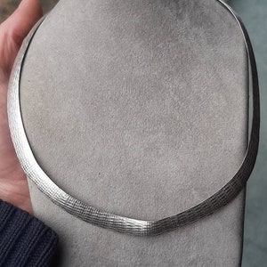 A Vintage Silver Mesh Link Collarette. - Etsy