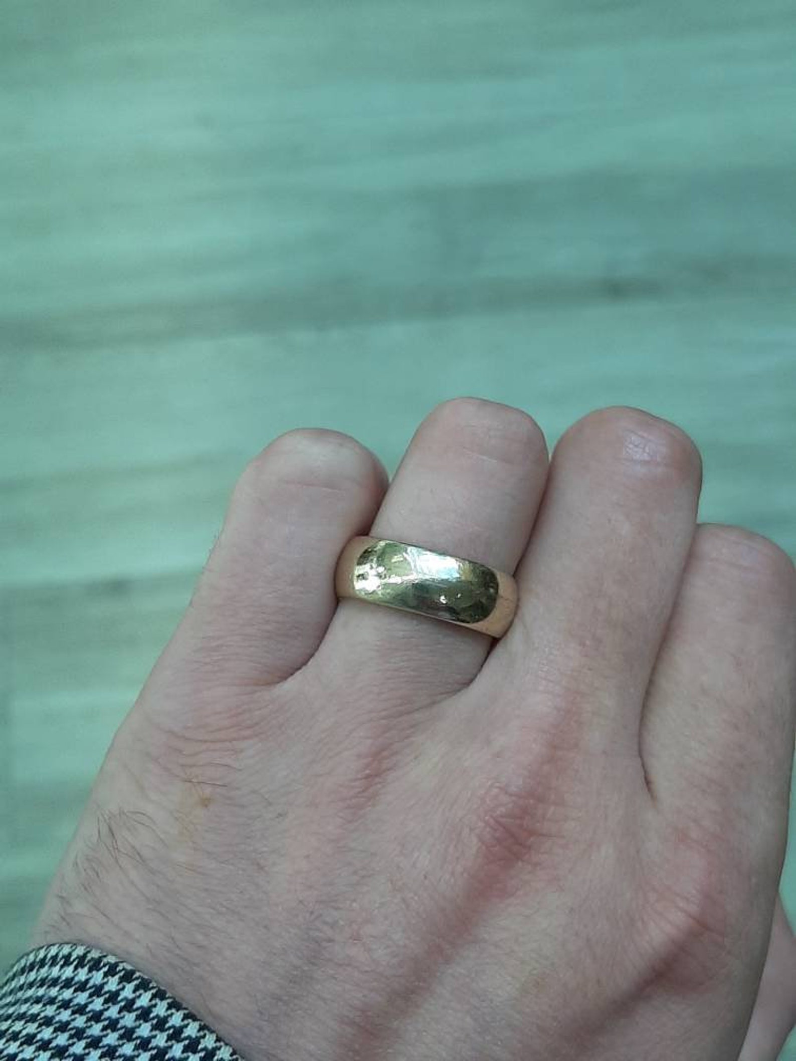 A Vintage 9ct Gold Wedding Ring - Etsy