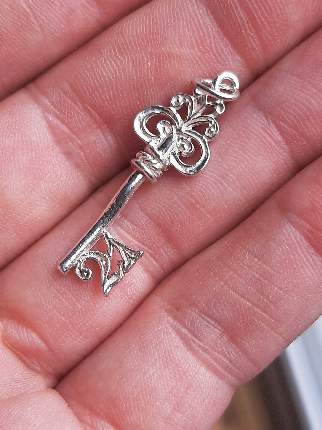 A Silver 21st Birthday Key Pendant Charm - Etsy Australia