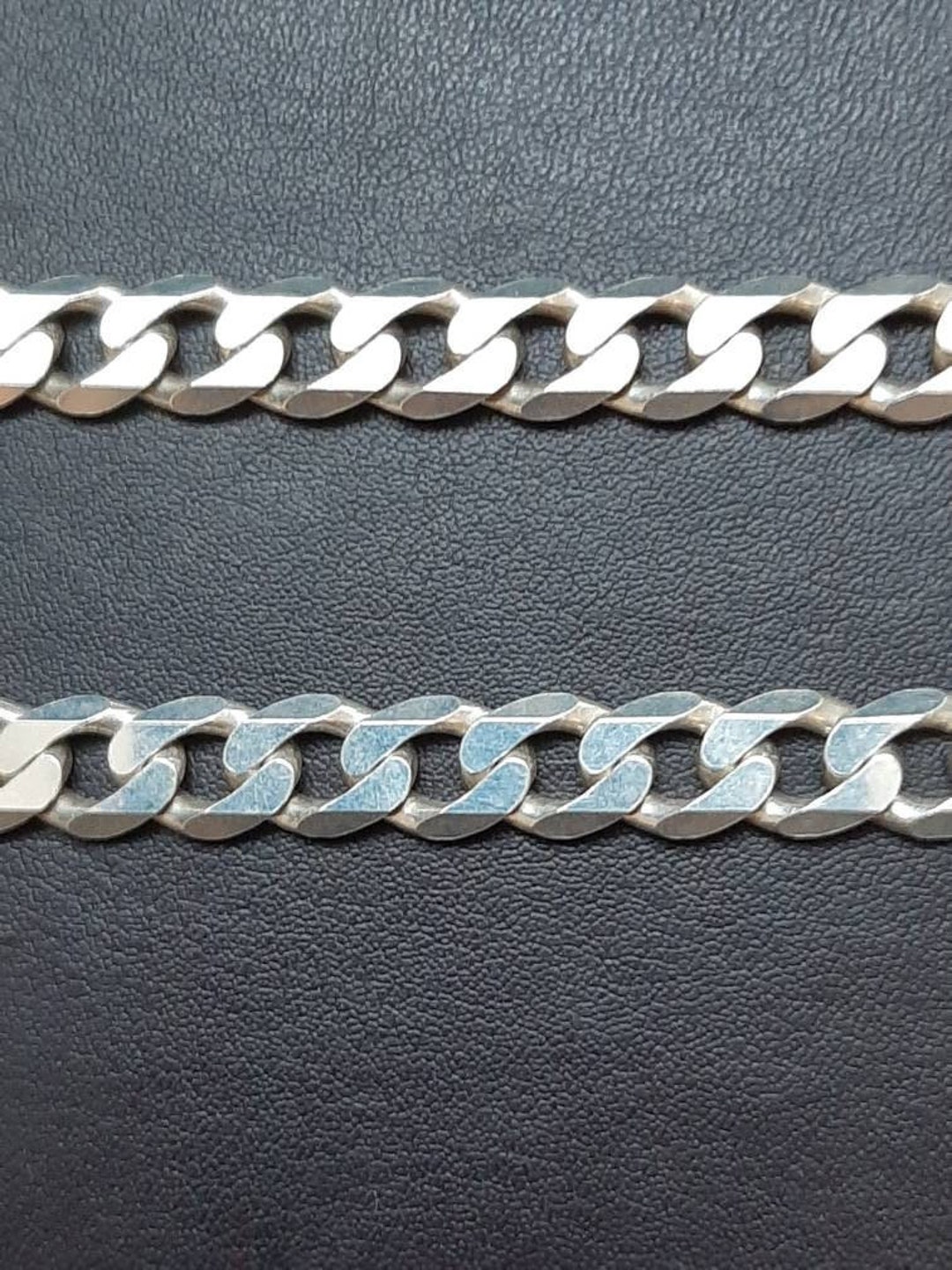 A Vintage 20 Inch Solid Silver Heavy Curb Link Chain - Etsy
