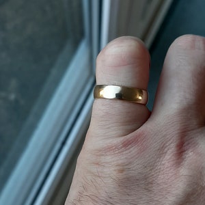A Vintage 9ct Gold Wedding Ring - Etsy