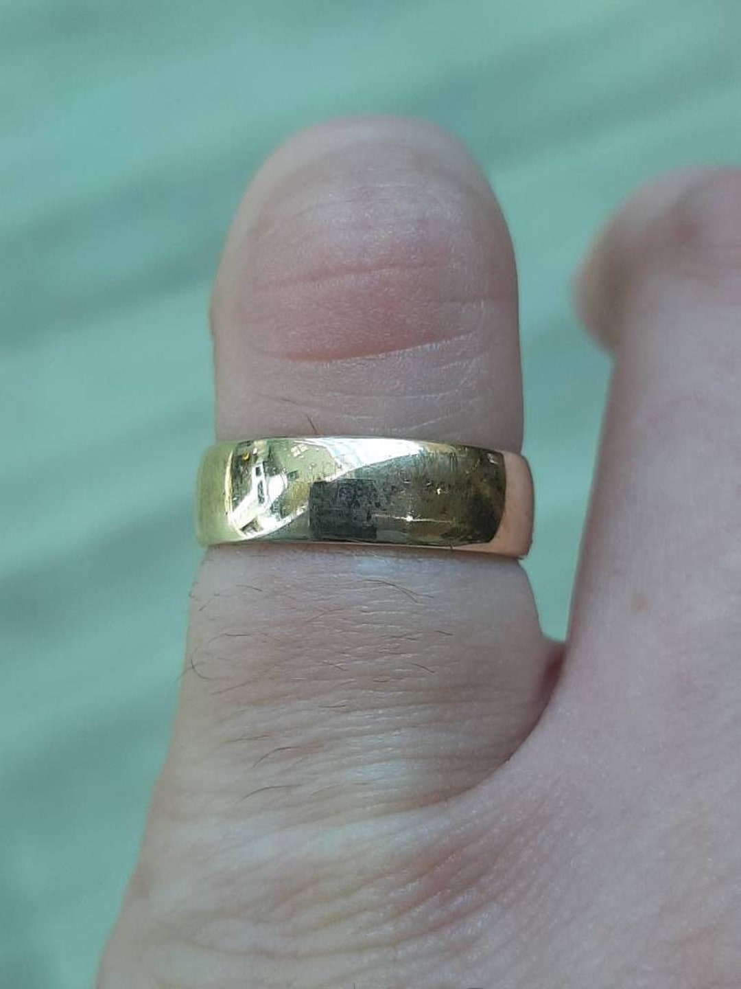 A Vintage 9ct Gold Wedding Ring - Etsy UK