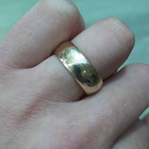 A Vintage 9ct Gold Wedding Ring - Etsy
