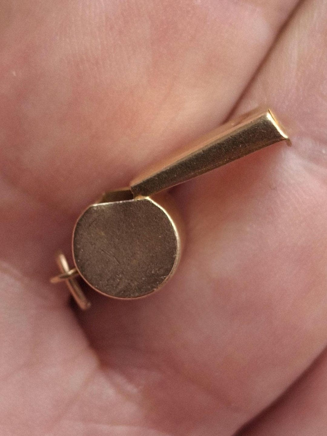 A Vintage 9ct Gold Working Whistle Pendant Charm - Etsy