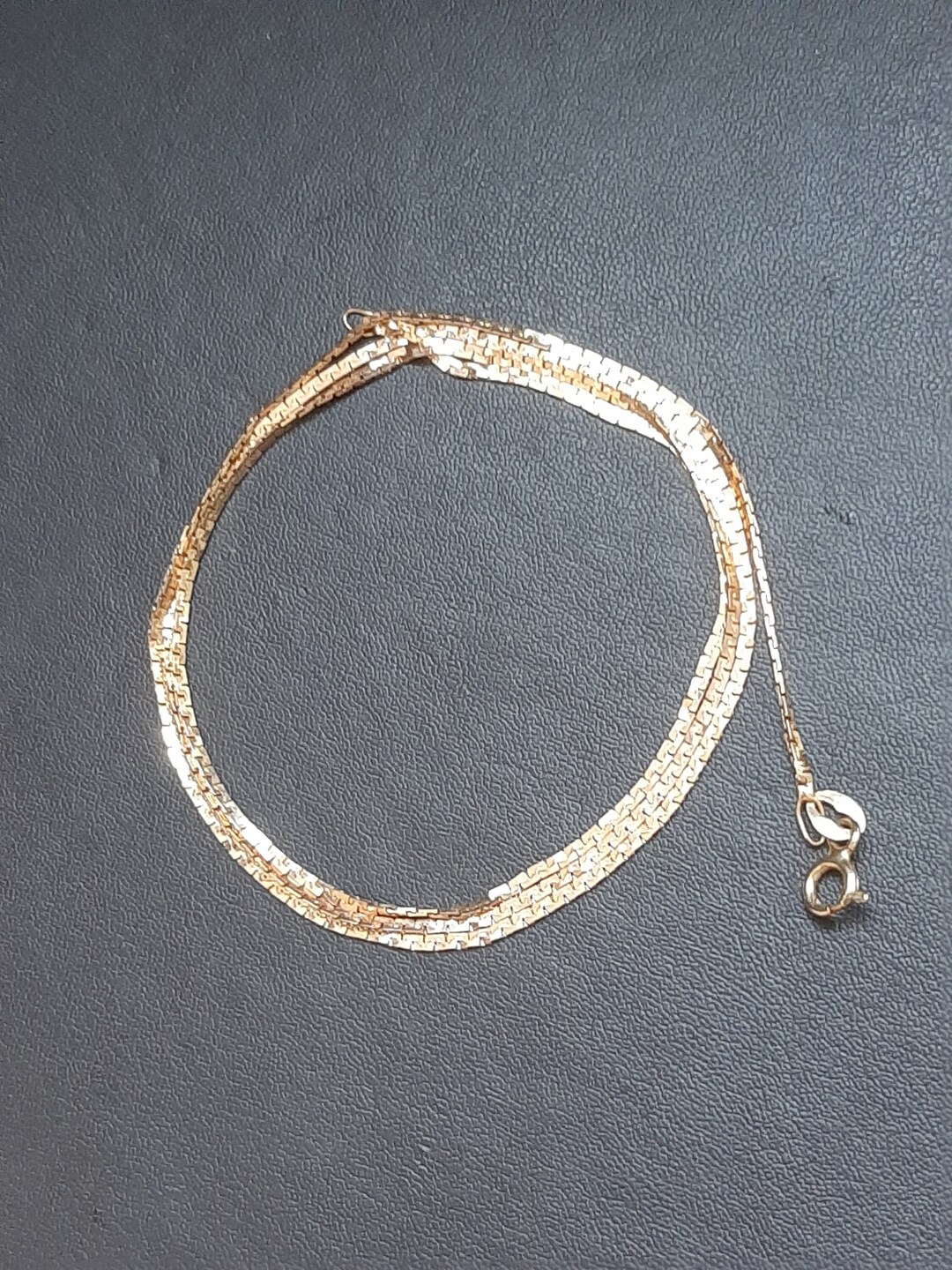 A Vintage 9ct Gold Fancy Link Chain - Etsy