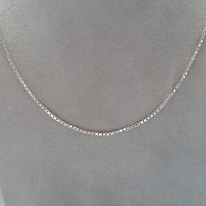 A Vintage 19 Inch Silver Box Link Pendant Chain - Etsy