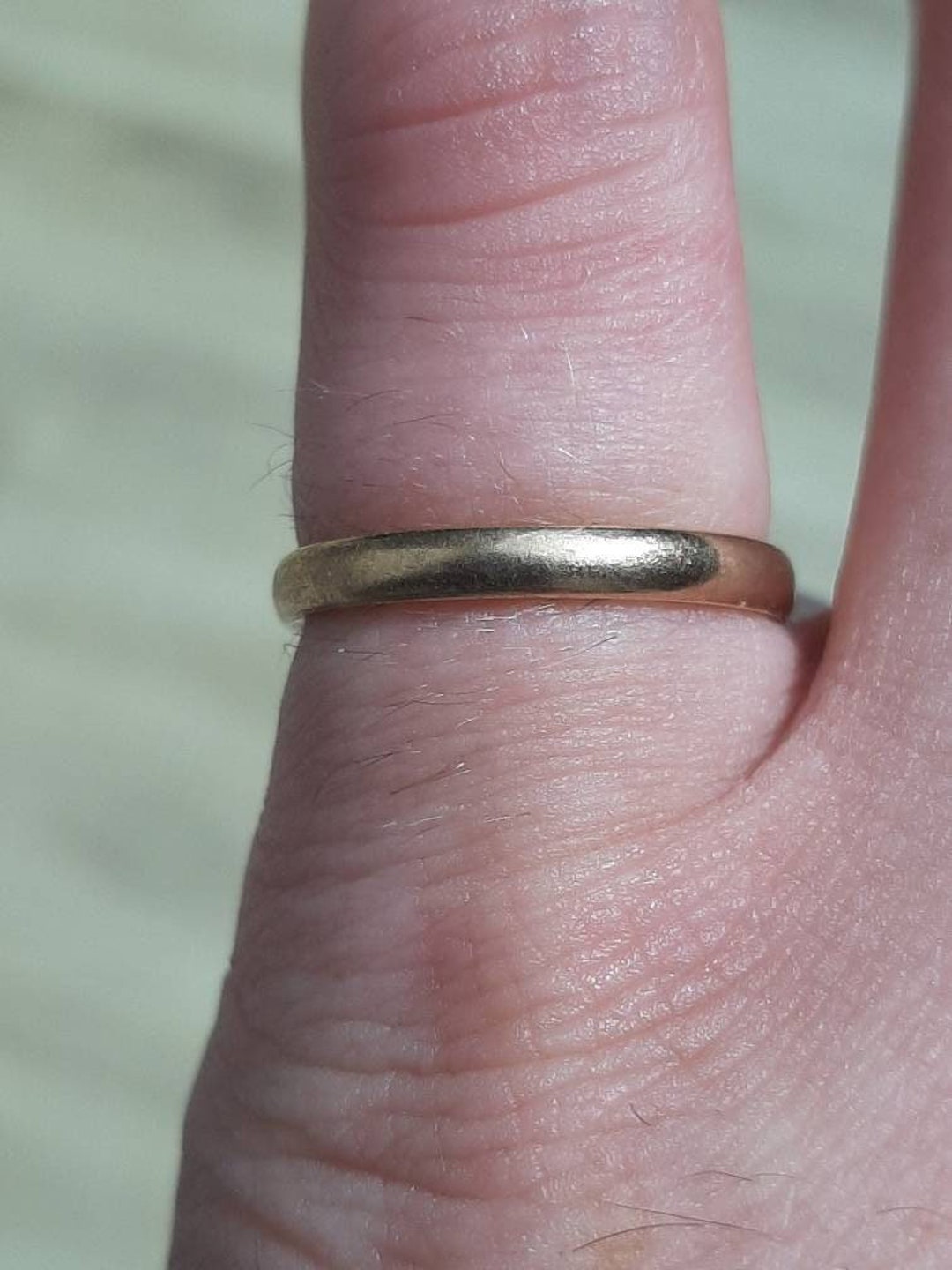 A Vintage 9ct Gold Wedding Ring - Etsy UK