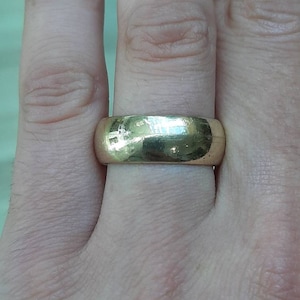 A Vintage 9ct Gold Wedding Ring - Etsy
