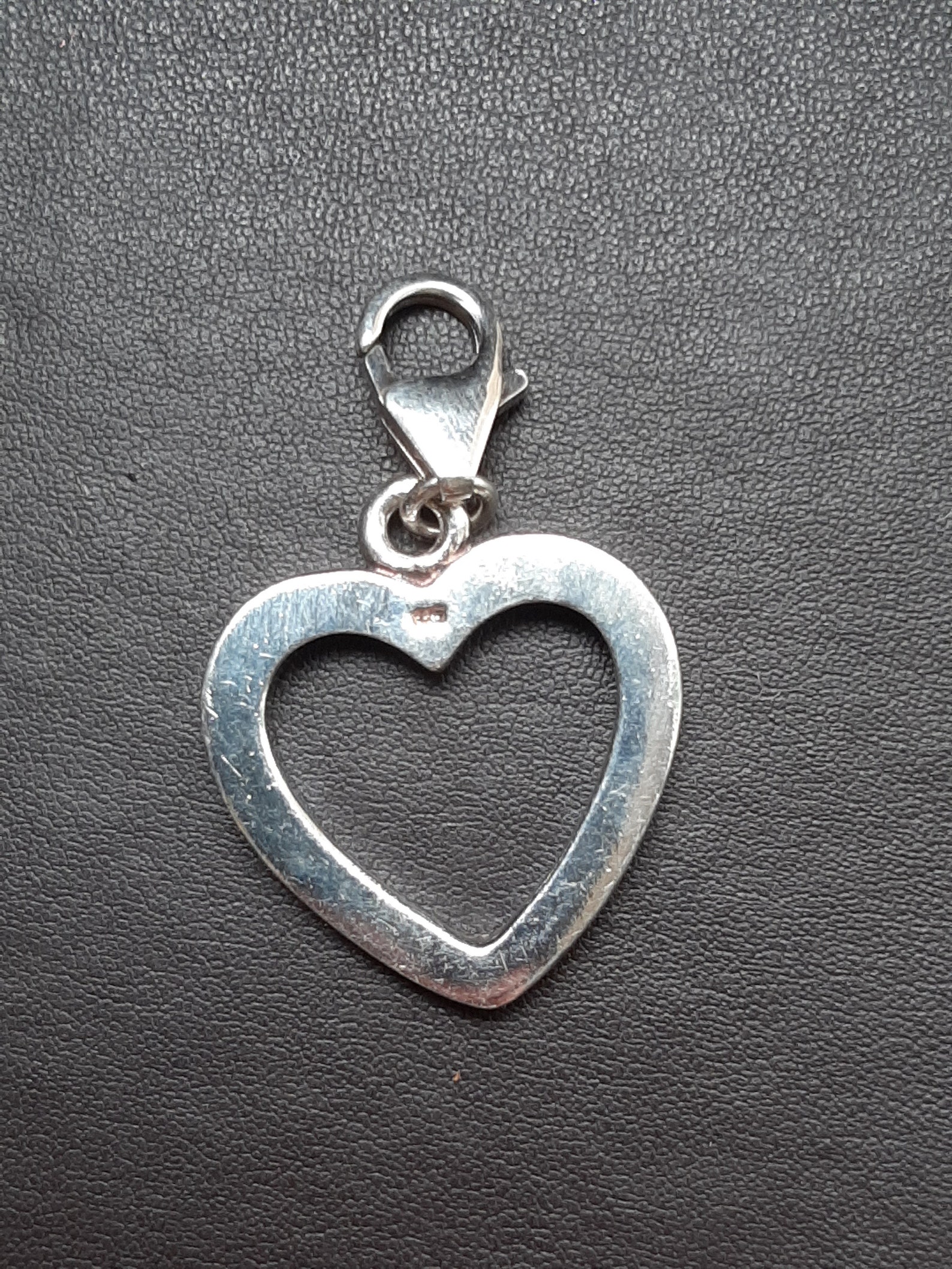 A Vintage Silver Big Heart Pendant Charm - Etsy