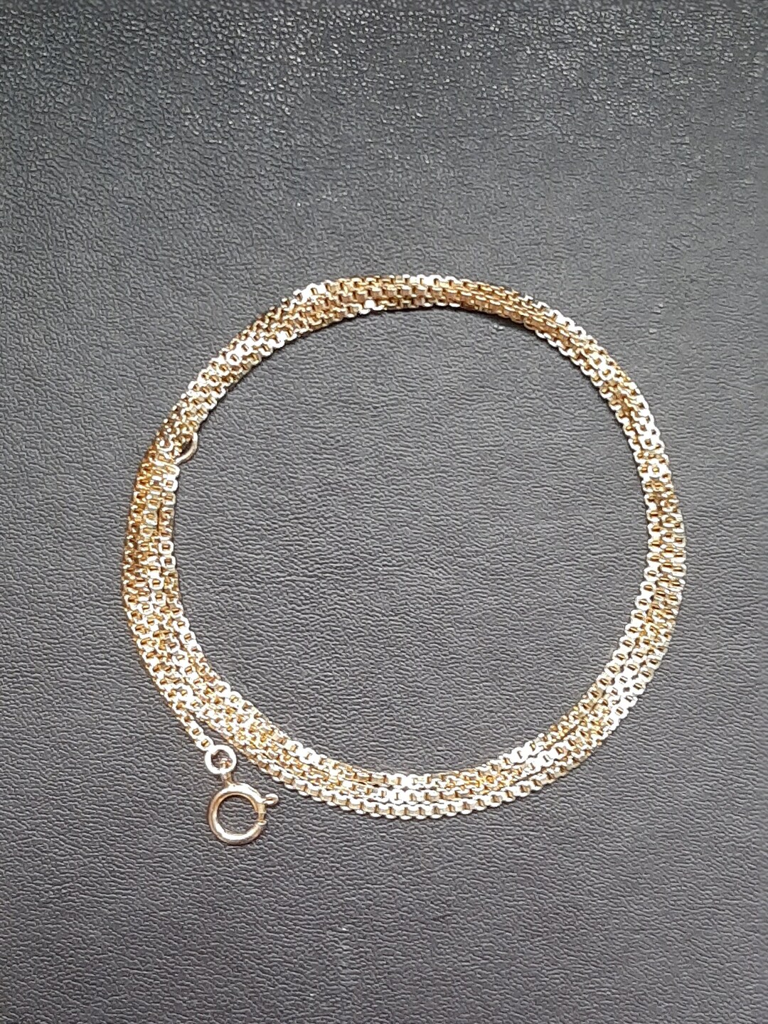 A Vintage 9ct Gold Box Chain - Etsy