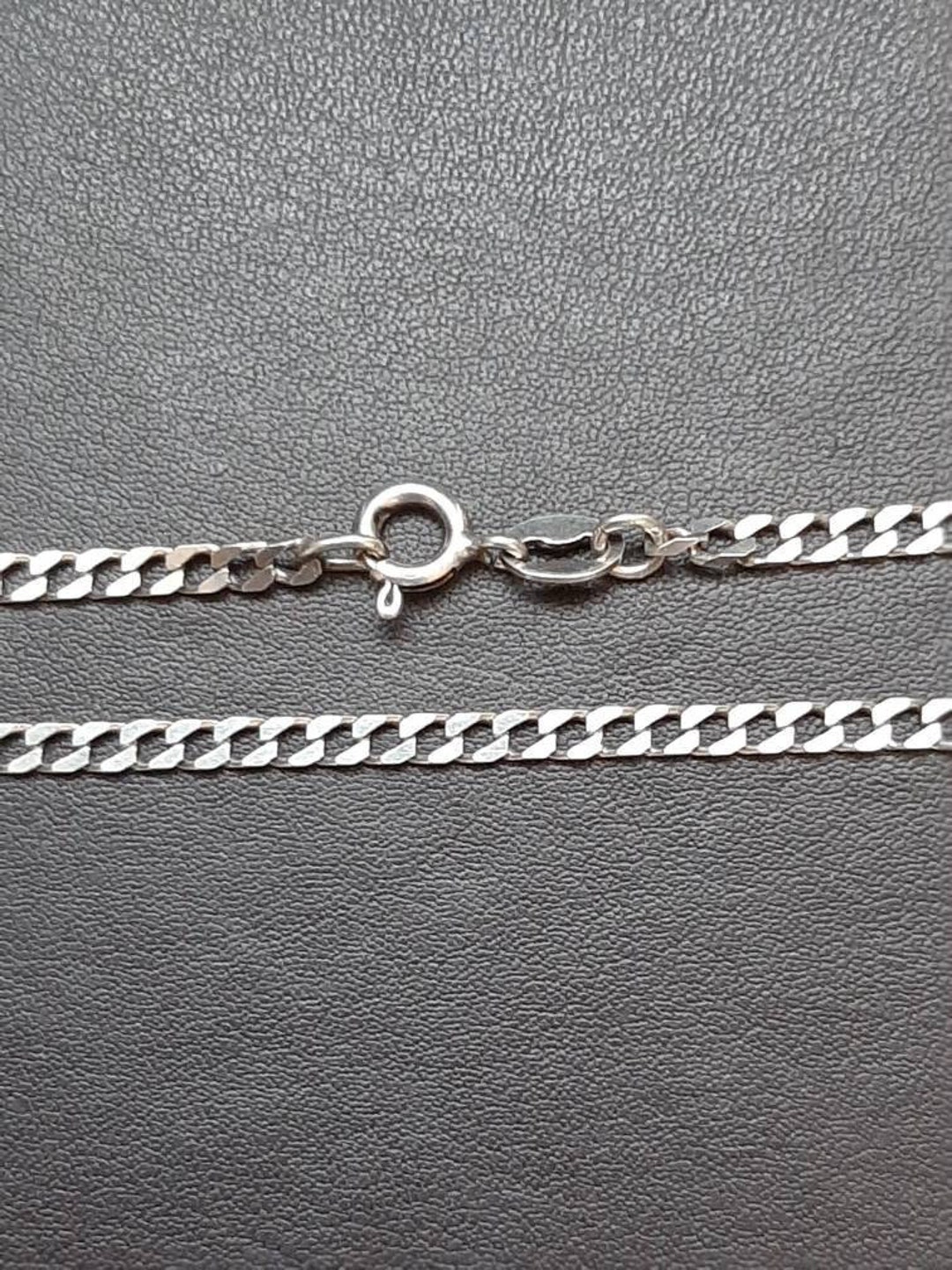 A Vintage 20 Inch Solid Silver Curb Link Chain - Etsy