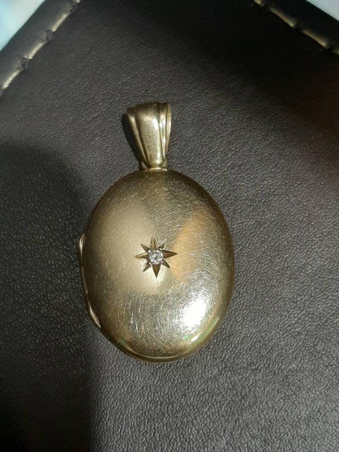 A Heavy Vintage 9ct Gold Diamond Locket - Etsy