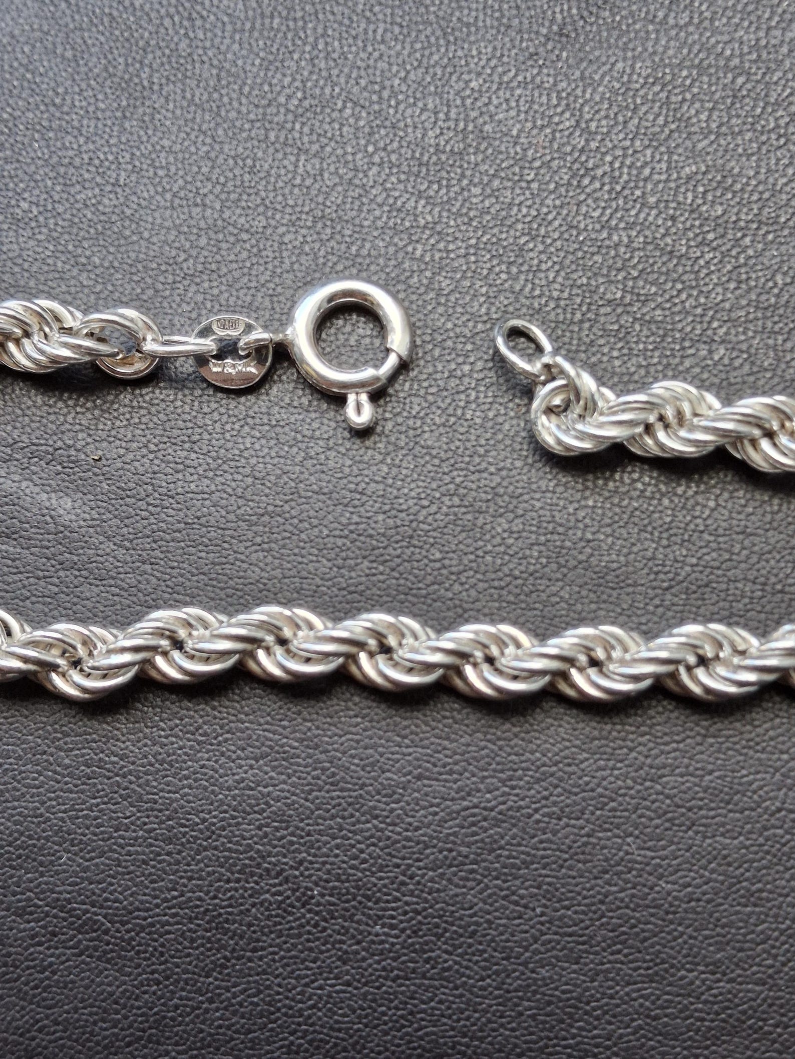 A Vintage 22 Inch Silver Rope Link Chain - Etsy