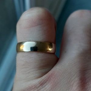 A Vintage 9ct Gold Wedding Ring - Etsy