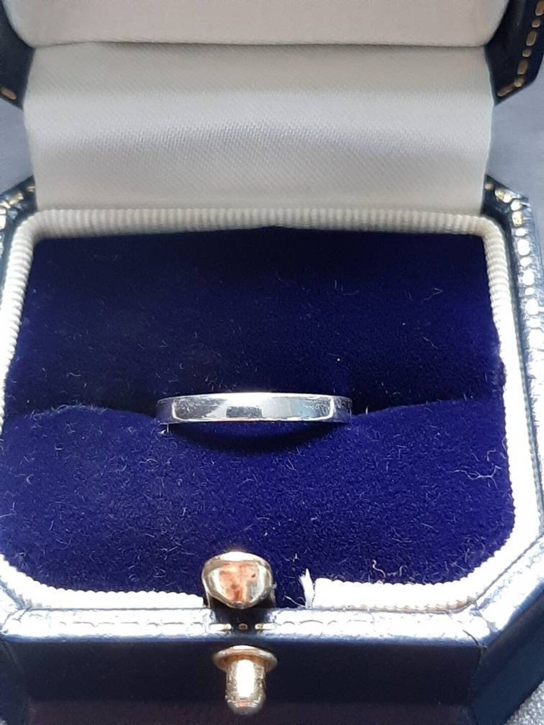 A Silver Wedding Ring, Finger Size F - Etsy
