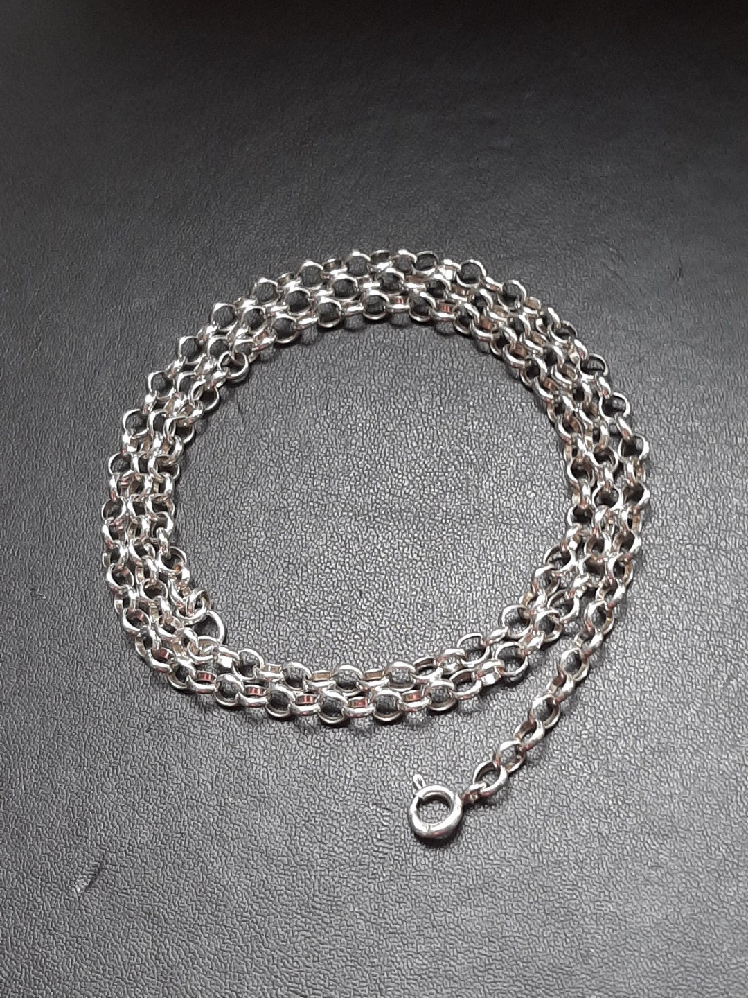 A Vintage 20 Inch Solid Silver Belcher Link Chain - Etsy
