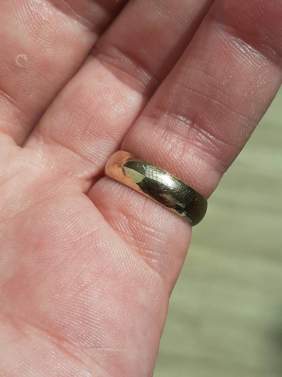 A Vintage 9ct Gold Wedding Ring - Etsy