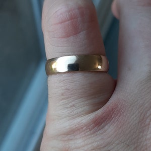 A Vintage 9ct Gold Wedding Ring - Etsy
