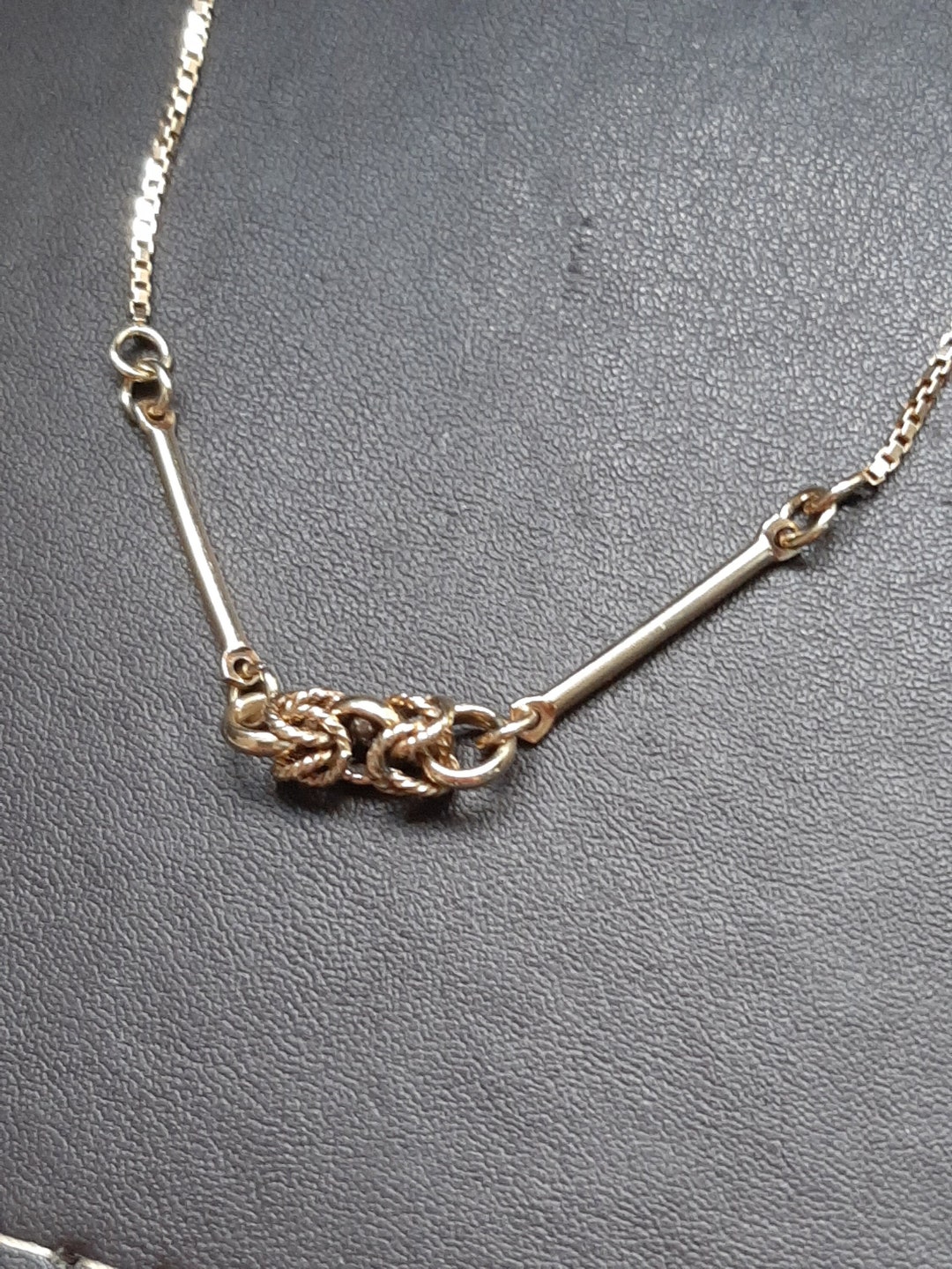 A Vintage 9ct Gold Mixed Link Fancy Chain - Etsy