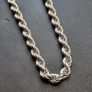 A Vintage 22 Inch Silver Rope Link Chain - Etsy