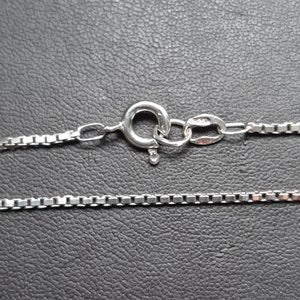 A Vintage 19 Inch Silver Box Link Pendant Chain - Etsy