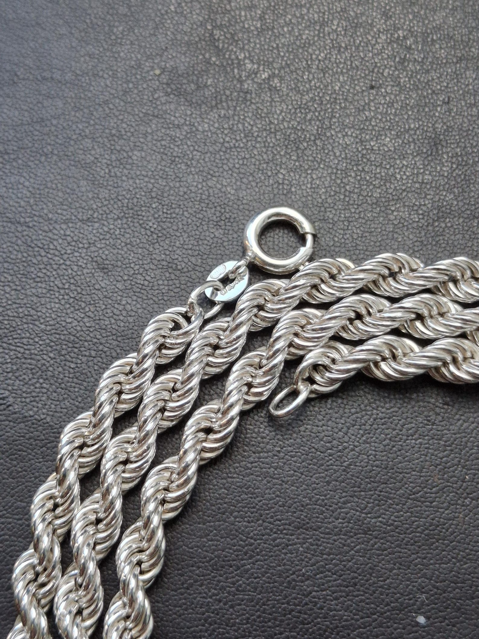 A Vintage 22 Inch Silver Rope Link Chain - Etsy