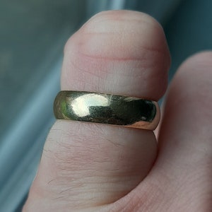 A Vintage 9ct Gold Wedding Ring - Etsy