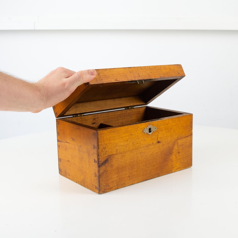 Antique Wooden Box - Etsy