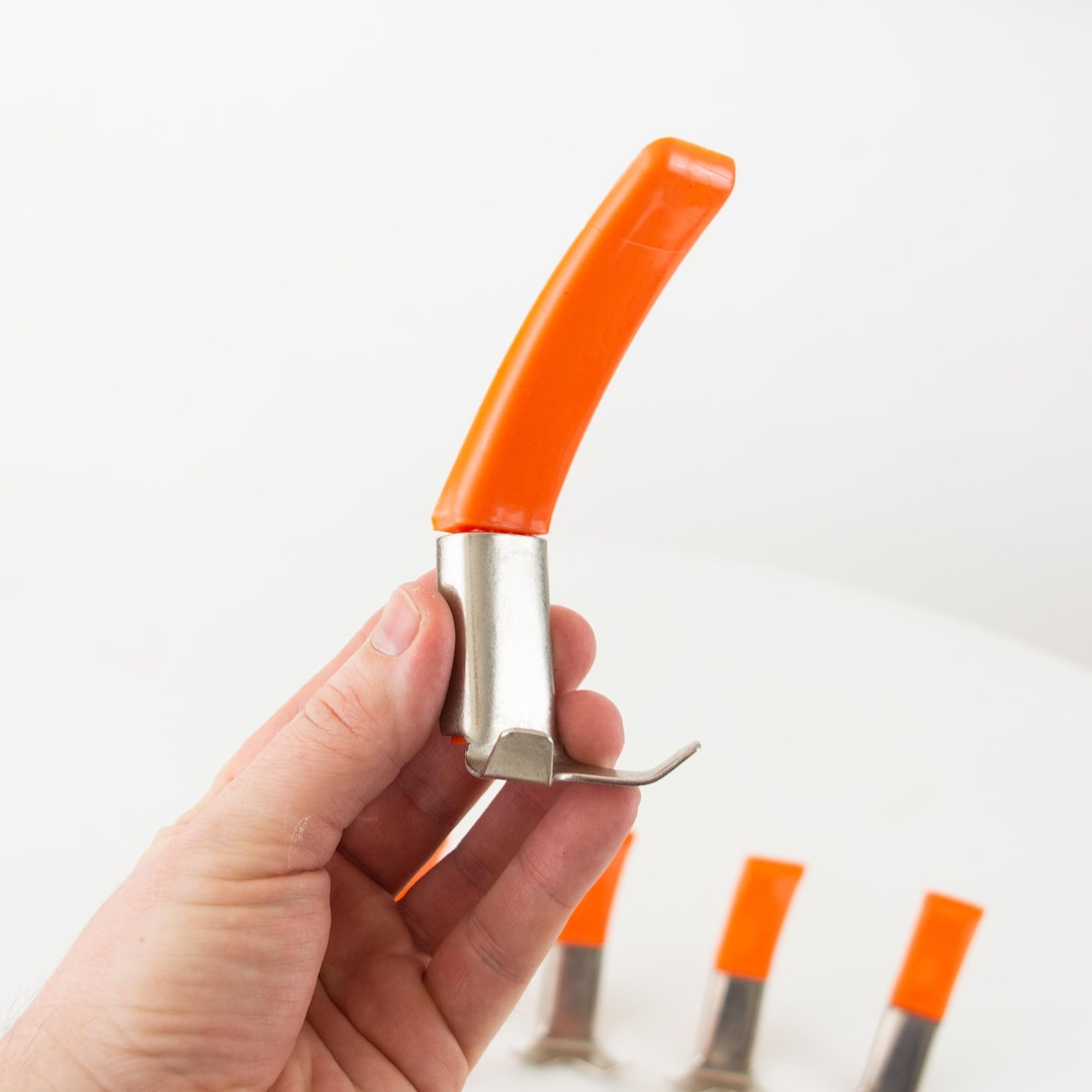 Vintage Pop Art Hooks, Memphis Style Vintage Hooks, Orange Plastik ...