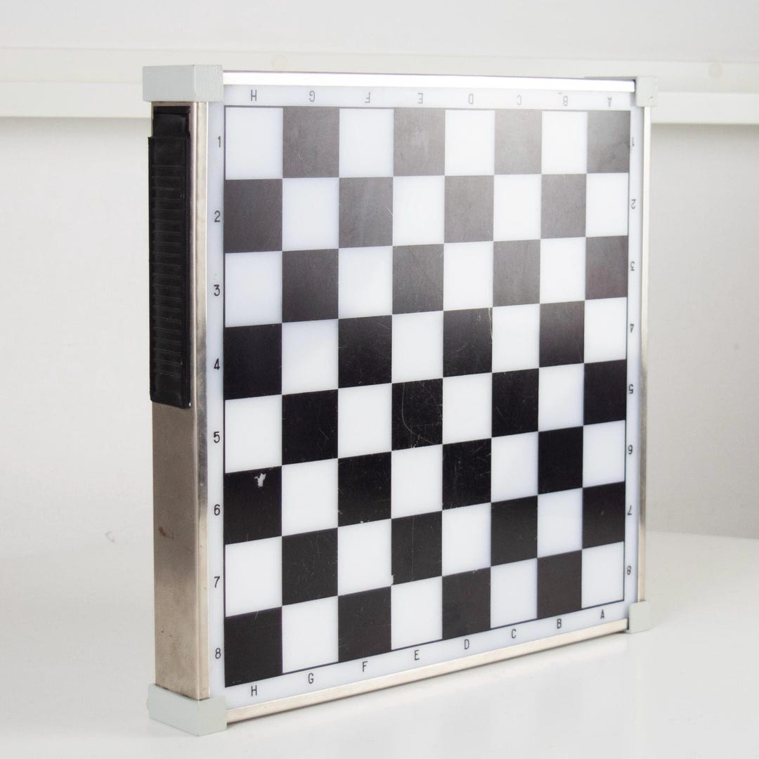 Vintage Plastic Chess Board – Black and White Minimalist Shelf Decor - Etsy