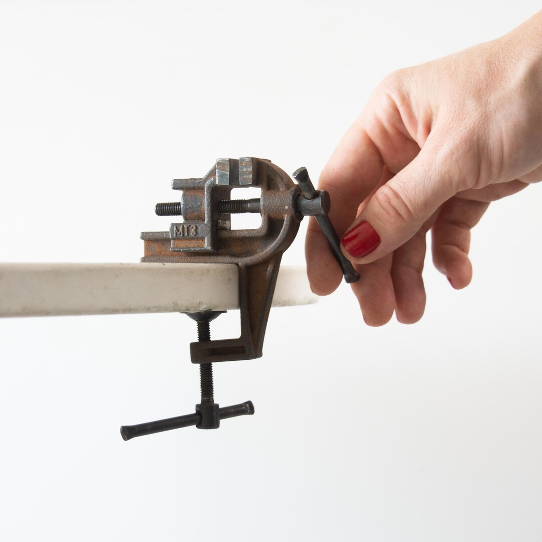 Vintage Vise, Small Vice, Vintage Bench Vise, Vintage Jeweler's Vise ...