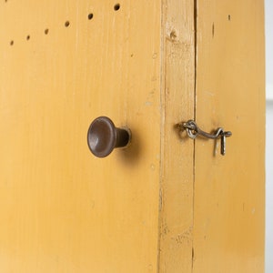 Vintage Beige Wooden Bathroom Cabinet. Industrial Medicine Wall Cabinet ...