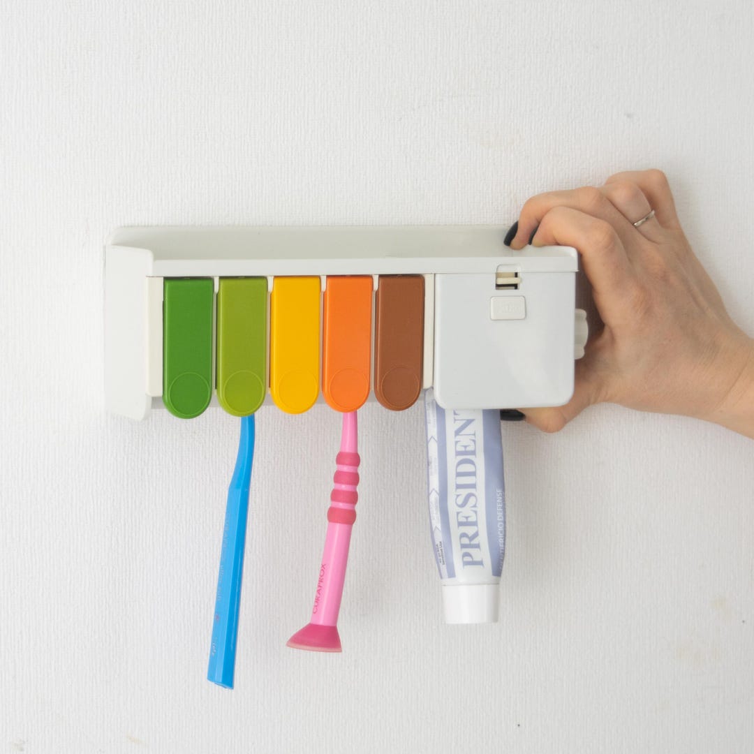 Vintage Toothbrush Holder, Vintage Toothbrush Stand, Wall-mounted ...