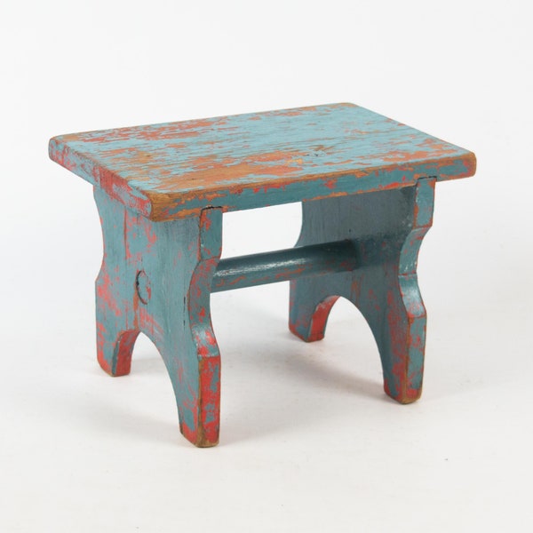 Primitive Wooden Stool - Etsy