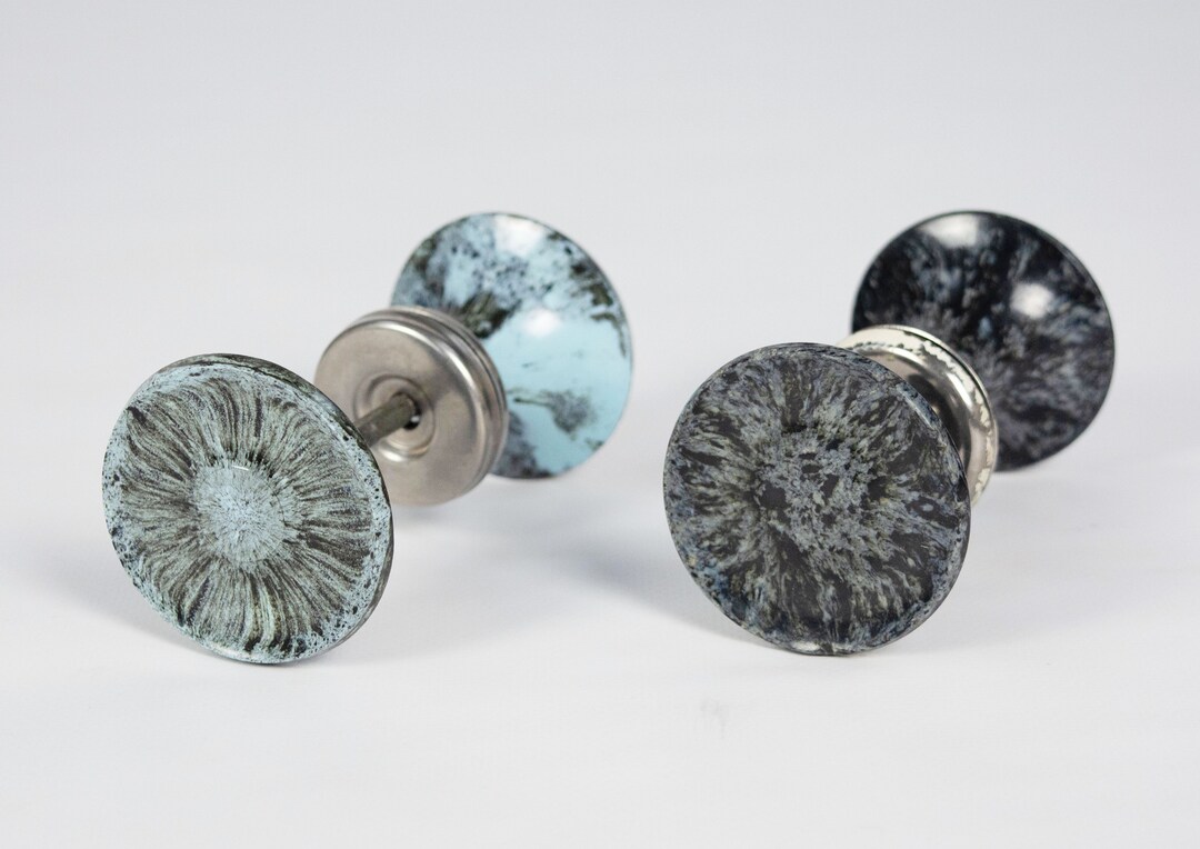 Vintage Door Knobs. Mid-century Door Handles. Vintage Gray Door Handle. - Etsy