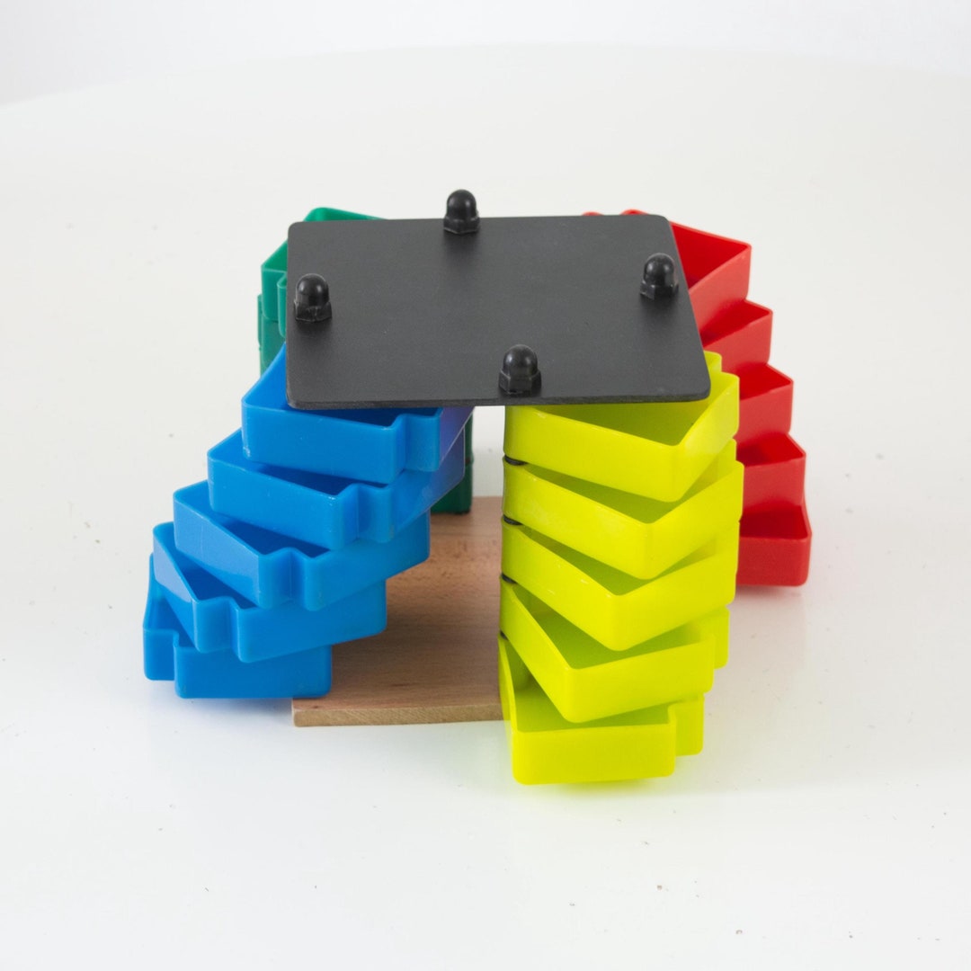 Vintage Square Industrial Tool Box Rotabin. Plastic Storage Cabinet ...