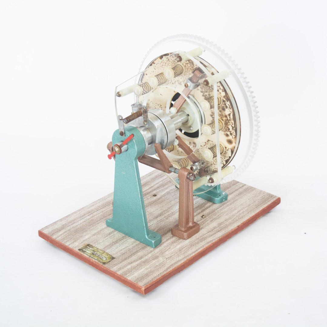 Vintage 1960s Cutaway Engine Model: Educational Mechanism With Movable ...