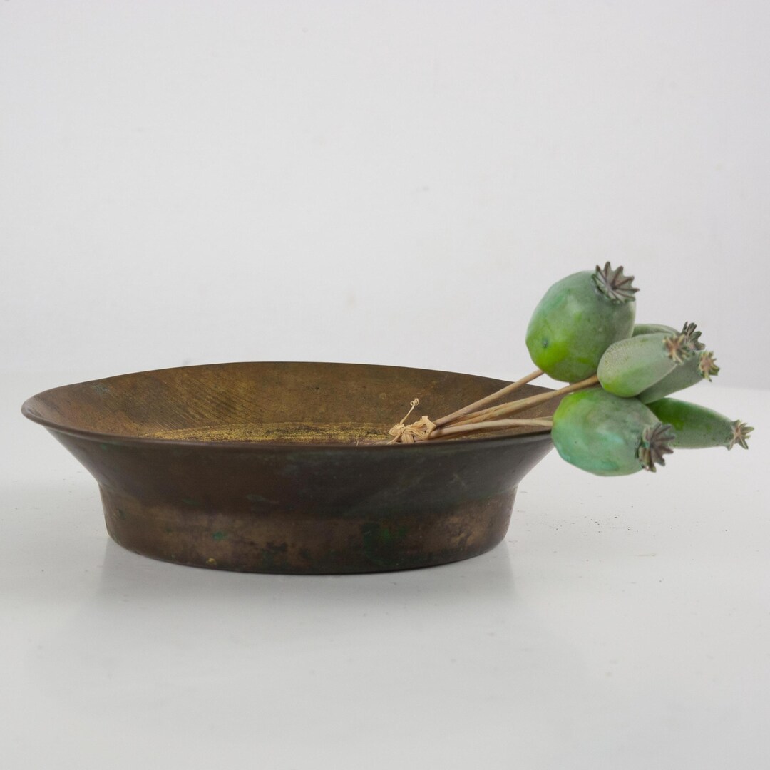 Vintage Brass Bowl, Antique Copper Basin, Vintage Copper Basin ...