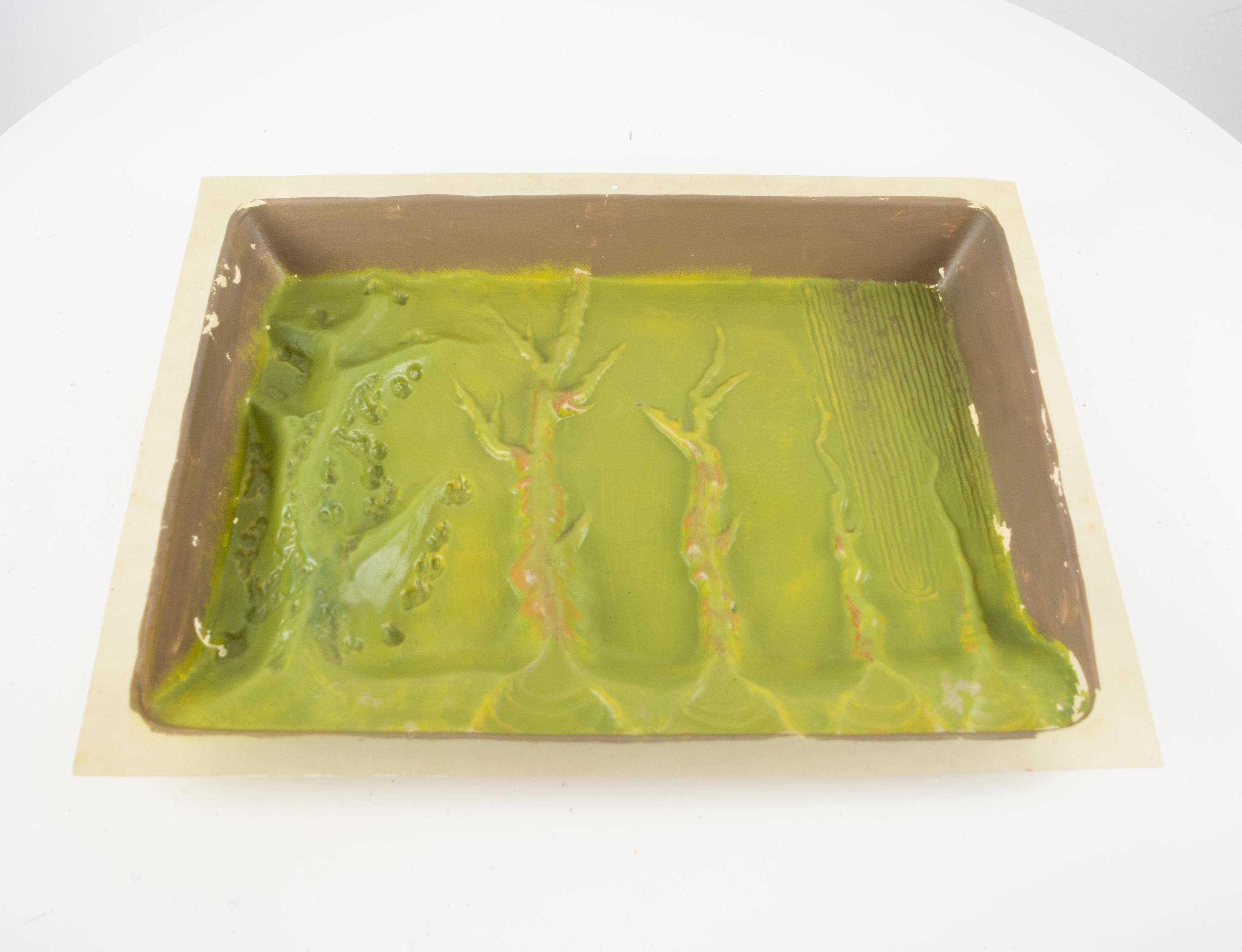 Vintage Diorama, Vintage Landscape With Hills, Vintage Landscape ...