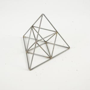 Vintage Geometric Metal Model, Educational Metal Model, Teaching Aid ...