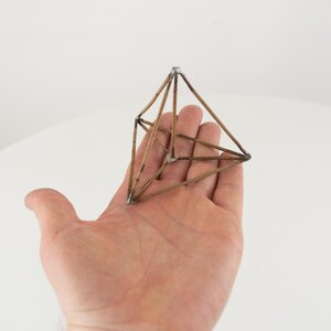 Vintage Geometric Metal Model, Educational Metal Model, Teaching Aid ...