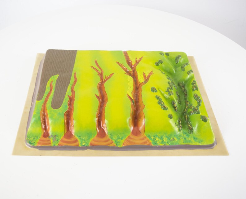 Vintage Diorama, Vintage Landscape With Hills, Vintage Landscape ...